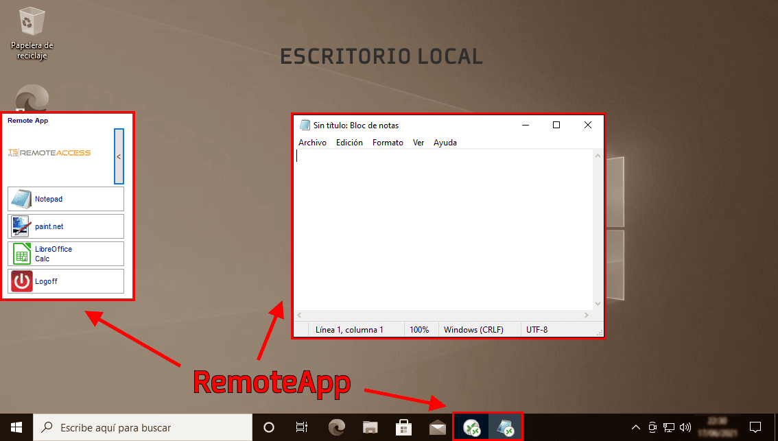 ¿Qué es el modo de visualización RemoteApp? - TSplus España