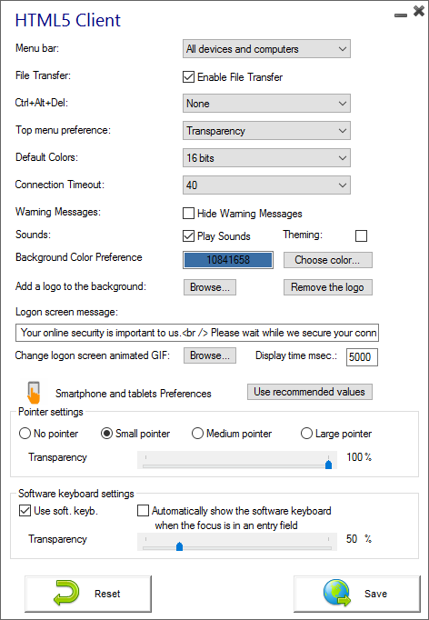Cliente HTML5 - : TSplus ESPAÑA