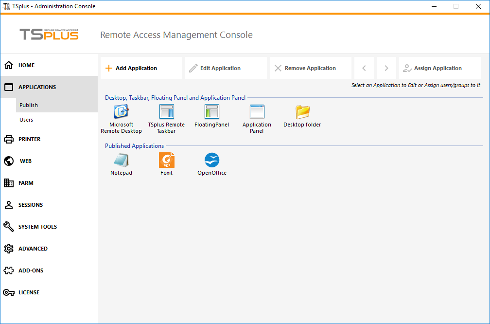AdminTool - Aplicaciones - : TSplus ESPAÑA